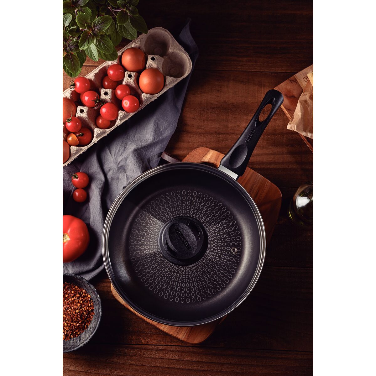 Sartén Recta Tramontina Paris+ en Aluminio con Revestimiento Interno y ...